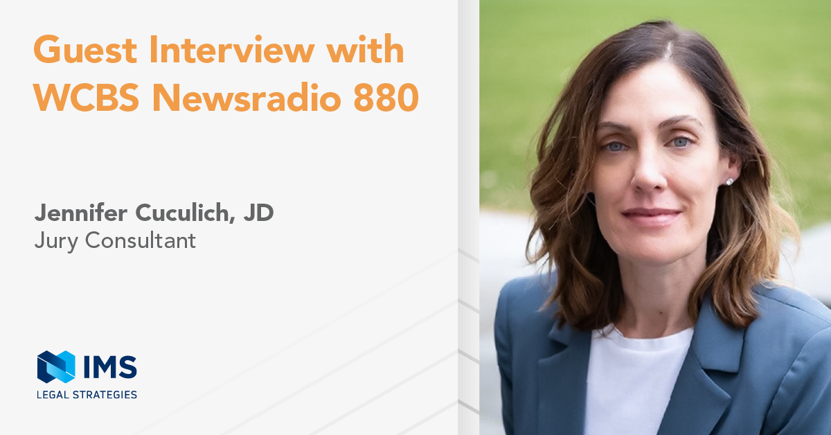 Jennifer Cuculich, JD Shares Insights on Jury Selection with WCBS ...